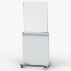 Mobile lead shield, height adjustable - Kenex