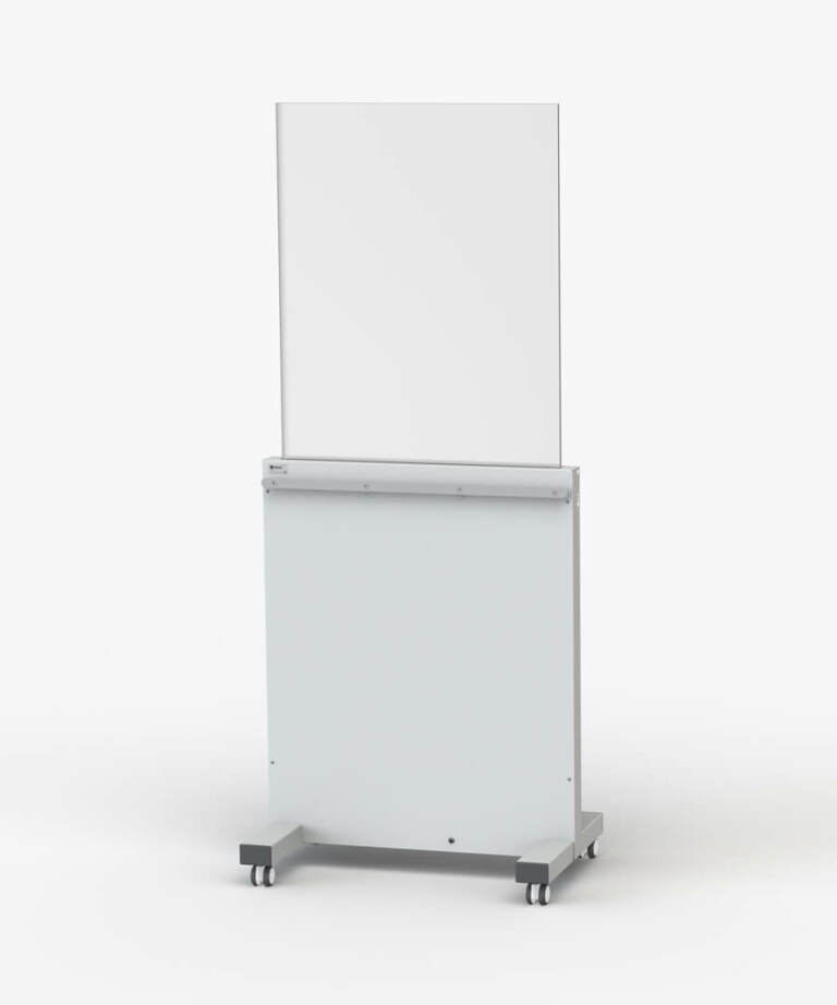 Mobile lead shield, height adjustable - Kenex