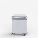 Mobile lead shield, height adjustable - Kenex