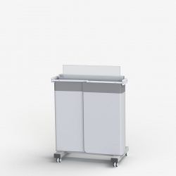 Mobile lead shield, height adjustable - Kenex