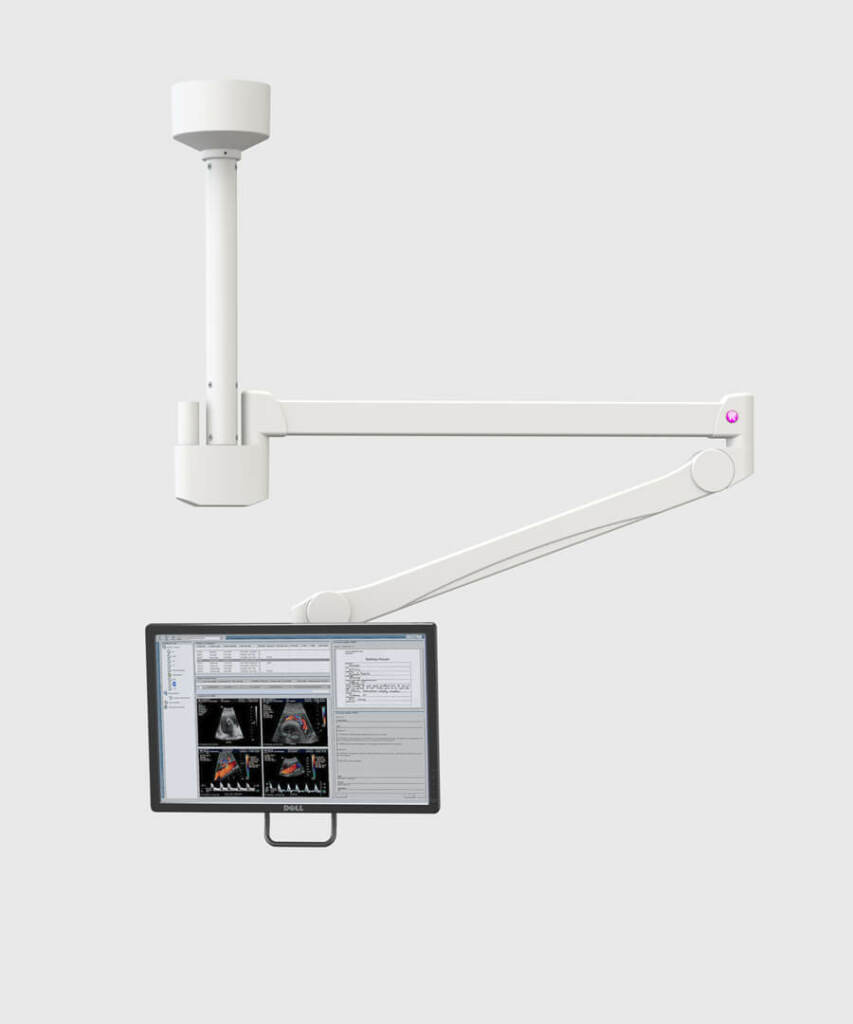 Monitor suspension systems for flat screen monitors - Kenex
